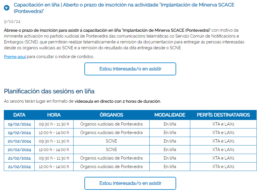 INTRANET XUSTIZA: ABERTA A MATRICULACIÓN NOS CURSOS CAPACITACIÓN PARA O ...